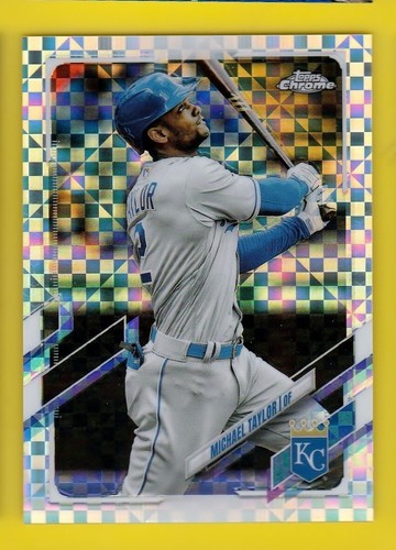 2021 Topps Chrome Update USC61 Michael Taylor Xfractor 10/99 Royals OF ...