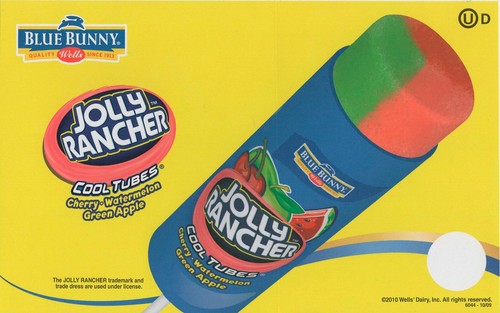 Lot of 2 Jolly Rancher Cool Tube push up Ice Cream Truck Sticker 8"x 5 ...