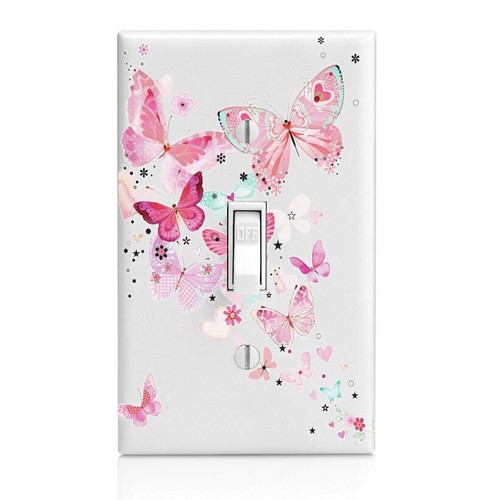 Spiral Butterflies Light Switch Cover, Home Decor, Night Light, Cabinet ...