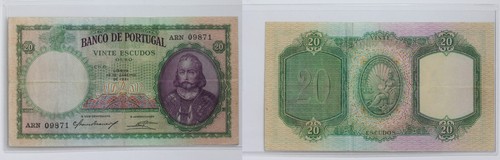 1941 Portugal 20 Escudos P# 153 492Y | eBay
