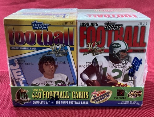 1996 TOPPS FOOTBALL FACTORY SEALED SET NFL COMPLETE UNOPENED CEREAL JOE ...