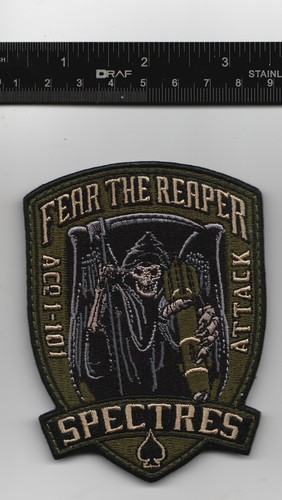 US Army Aviation Patch, A CO 1-101st AVN "SPECTRES" (AH-64) subdued | eBay