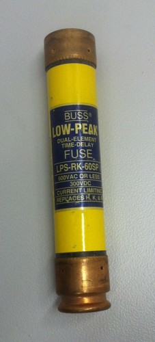 LPS-RK 60 Amp, 600V, Class RK1, Bussmann LPS-RK-60SP, LPS-RK 60A | eBay
