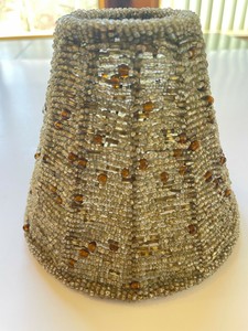 Small Beaded Lamp Shade In Collectible Lamp Shades for sale | eBay