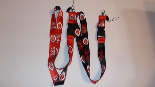 Two Cincinnati Reds Lanyards MLB Baseball - Printed on Both Sides 25 ...
