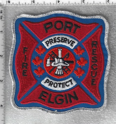 Port Elgin Fire Rescue (Ontario, Canada) Shoulder Patch | eBay