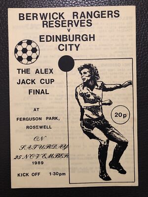 Reserves Football Scottish Fixture Programmes (1980s) for sale | eBay