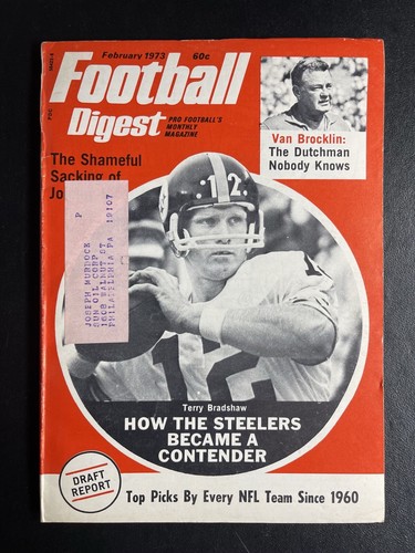 1973 Football Digest NFL Pro Monthly Magazine Terry Bradshaw Cover | eBay