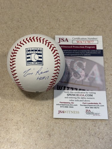 Tim Raines signed HOF Logo baseball w/ HOF 17 ** JSA ** | eBay