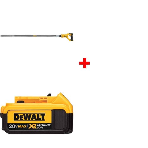DeWalt DCE531B 20V MAX Pencil Vibrator, Bare w/ FREE DCB204 20V MAX ...