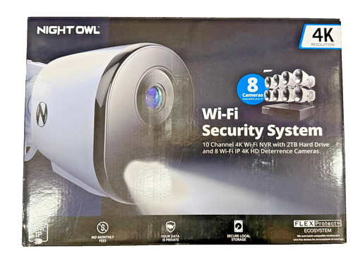 Night Owl 10 Channel 4k Wi Fi Security Camera System DVR Remote Viewing ...