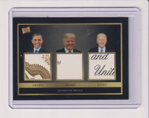 2024 PIECES OF THE PAST TRIPLE RELIC OBAMA - TRUMP - BIDEN | eBay