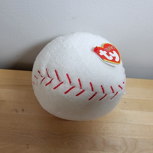 Ty Pluffies - BASEBALL (6 Inch) MINT with MINT TAGS - Stuffed Animal ...