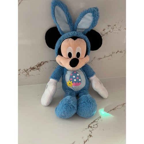 Disney Easter Mickey Mouse Stuffy Plush Blue Stuffed Animal Toy Toddler ...