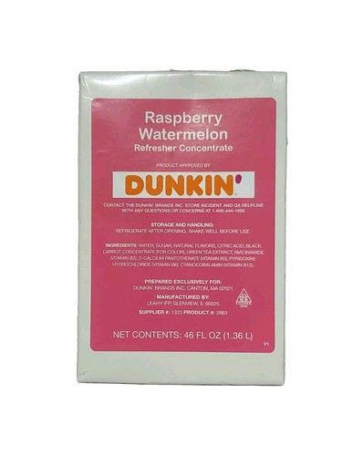 Dunkin Raspberry Watermelon Refresher Concentrate 46oz / 1.36L New | eBay