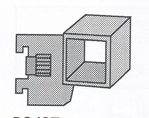 Store Display Fixtures 4 NEW STUBBY BRACKETS FOR 1" SQUARE TUBING ...