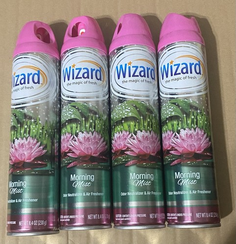 4btl.WIZARD THE MAGIC OF FRESH MORNING MIST ODOR NEUTRALIZER & AIR ...