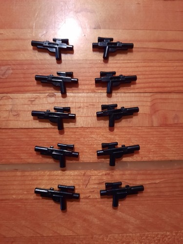 LEGO Star Wars Lot of 10 Short Blaster Black Gun Weapons Accessory | eBay