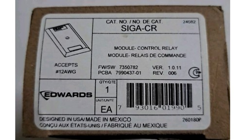 EDWARDS EST SIGA-CR MODULE CONTROL RELAY, NEW IN BOX | eBay