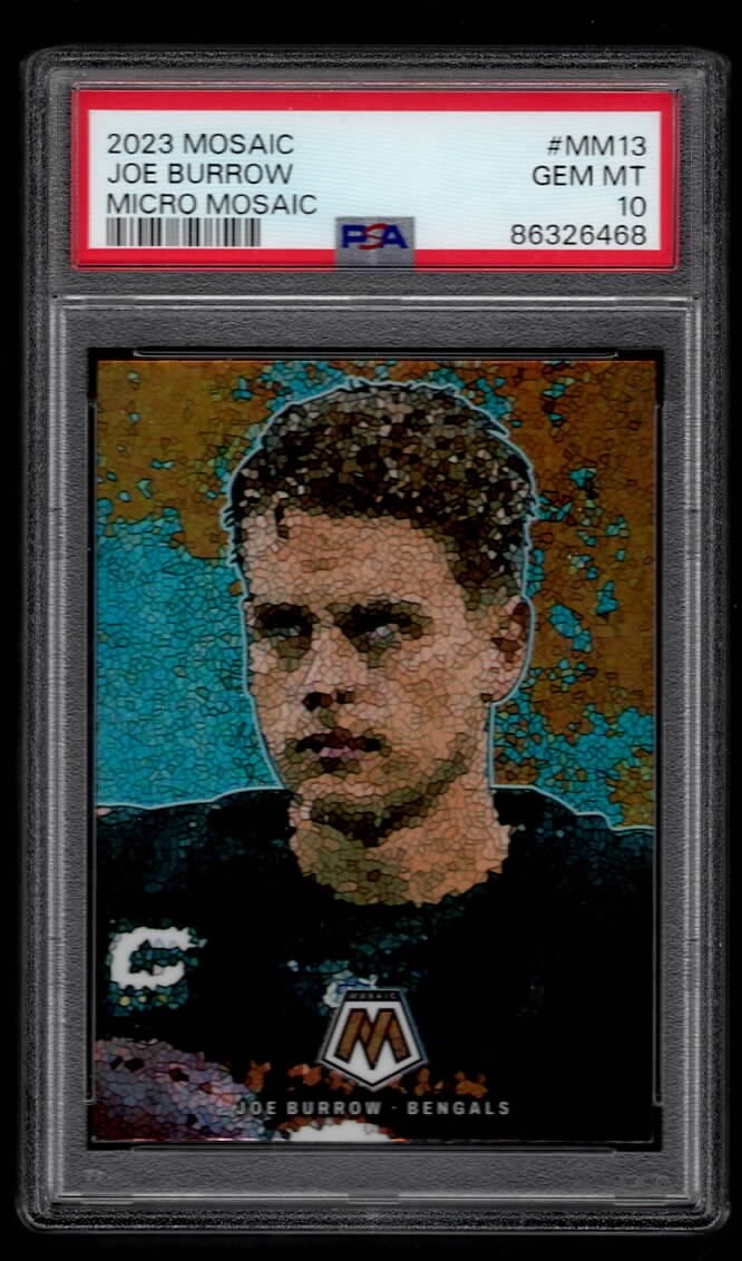 Joe Burrow 2023 Mosaic #MM-13 Micro Mosaic /(SSP) PSA 10 Price Guide ...