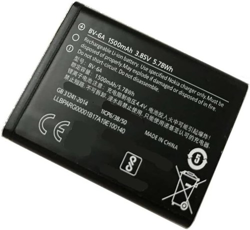 New Replacement Li-ion Battery BV-6A For Nokia 2720 V Flip TA-1295 ...