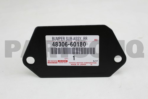 4830660180 Genuine Toyota BUMPER SUB-ASSY, REAR SPRING, RH/LH 48306 ...