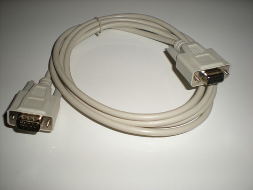 Commodore 128 (80 column mode) 9-pin male to female RGB video monitor ...