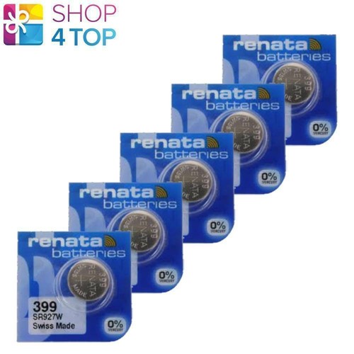 5 Renata 399 SR927W Batteries Silver 1.55V Watch Battery New | eBay