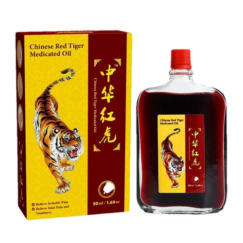 Chinese Red Tiger Balm Liniment Oil Herbal Pain Relief Original Massage ...