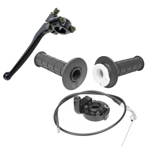 7/8" Throttle Cable Hand Grips Clutch lever For ATV Mini Dirt Pit Bike ...