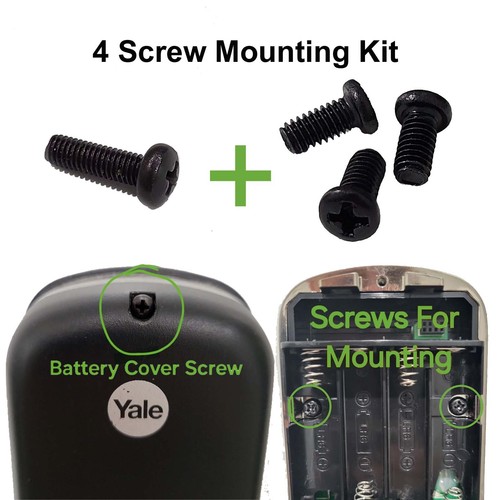 4x Screws for Yale Assure Lock YRD216 YRD226 YRD256 Handle & Battery ...