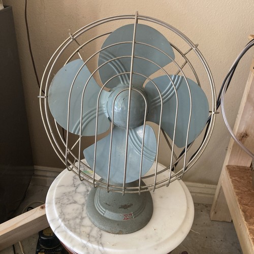 Dominion Table Fan Model 5210 w Cast Iron Base Original Paint ...