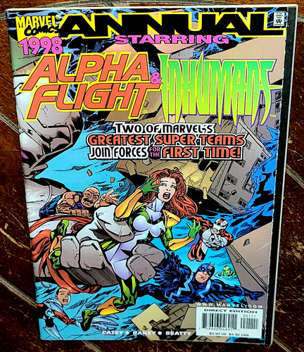 Alpha Flight/Inhumans Annual #1, (1998, Marvel): Tom Raney Cover Art ...
