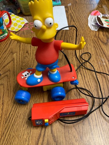 Vintage 1990 Bart Simpson Remote Control Skateboard RARE Bart Board | eBay