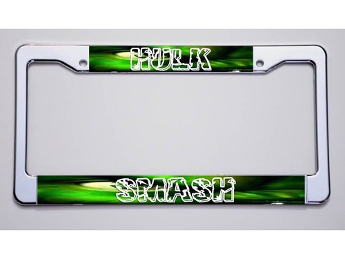 AVENGERS FANS. ORIGINAL DESIGN HULK! "HULK/SMASH" LICENSE PLATE FRAME ...