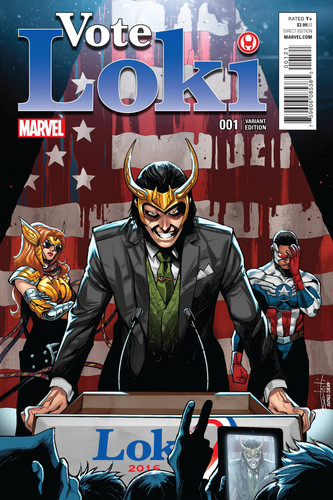 Vote Loki Comic Book Poster Issue 1 Falcon Angela | eBay
