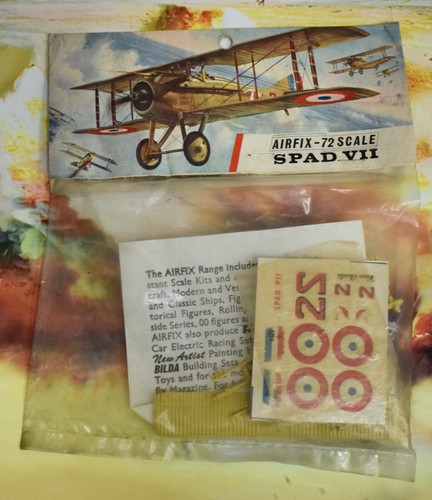 Model Kit Airfix 1/72 Scale British Bi-Plane Spad VII | eBay