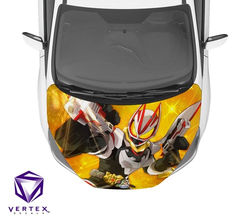 Kamen Rider Yellow Hood Wrap Weatherproof Vinyl Decal 50"X60" 1-YR ...