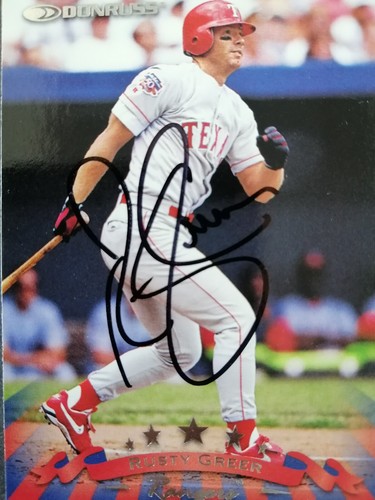 1998 Donruss SIGNED: Rusty Greer, RANGERS #124 | eBay