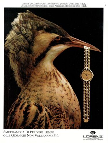 Lorenz Watch Collection Gold 18 KT Quartz Advertisement 1 Page 1989 ...