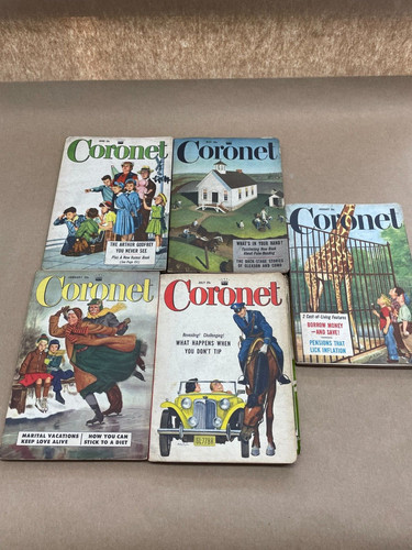 Coronet Vintage Magazine 1953 - Random Lot of 5 | eBay
