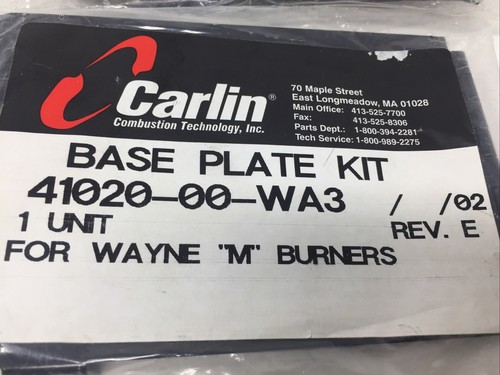 (Lot of 5) Carlin 41020-00-WA3 Base Plate Kits | eBay