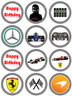 24 x 4.5cm FORMULA 1 EDIBLE WAFER PAPER CUPCAKE TOPPERS | eBay