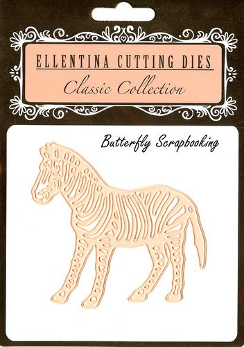 ZEBRA Zoo Wildlife Craft Cutting Die Ellentina Die DCN111 Tessler ...