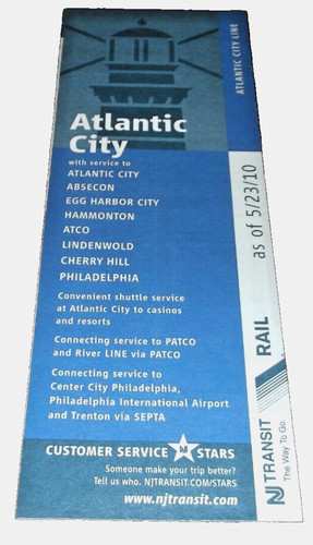 MAY 2010 NEW JERSEY TRANSIT NJT ATLANTIC CITY PUBLIC TIMETABLE | eBay