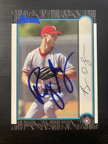 1999 Bowman #182 Ryan Glynn Texas Rangers Signed Card Autographed | eBay