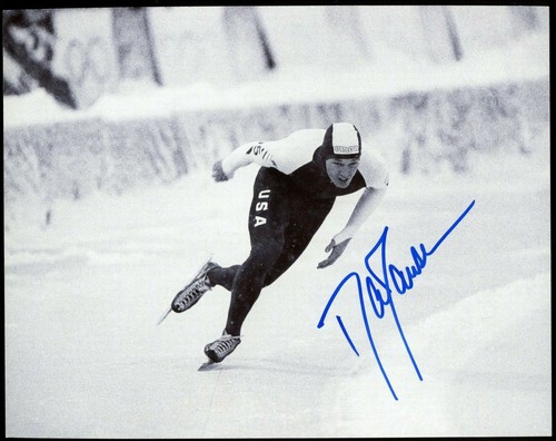 DAN JANSEN Signed 8x10 Photo Autograph AUTO OLYMPICS SPEED SKATER ...