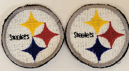 NFL Pittsburgh Steelers Embroidered Patch (Lot of 2) (1 3/4" x 1 3/4 ...