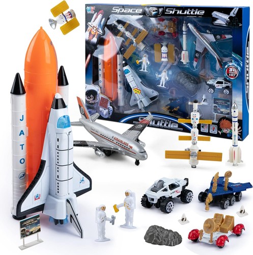 Space Shuttle Toys, Interactive Toy Rocket Ship, 14 Pcs Space Shuttle ...