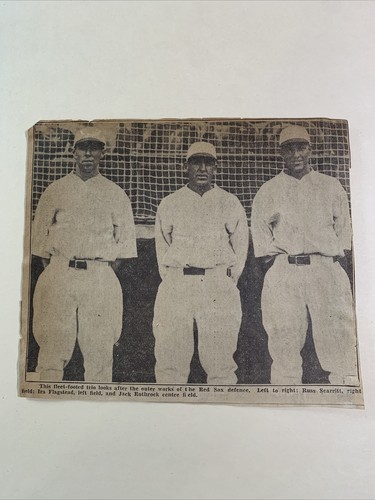 Ira Flagstead Jack Rothrock R. Scarritt Red Sox 1929 Sporting News ...